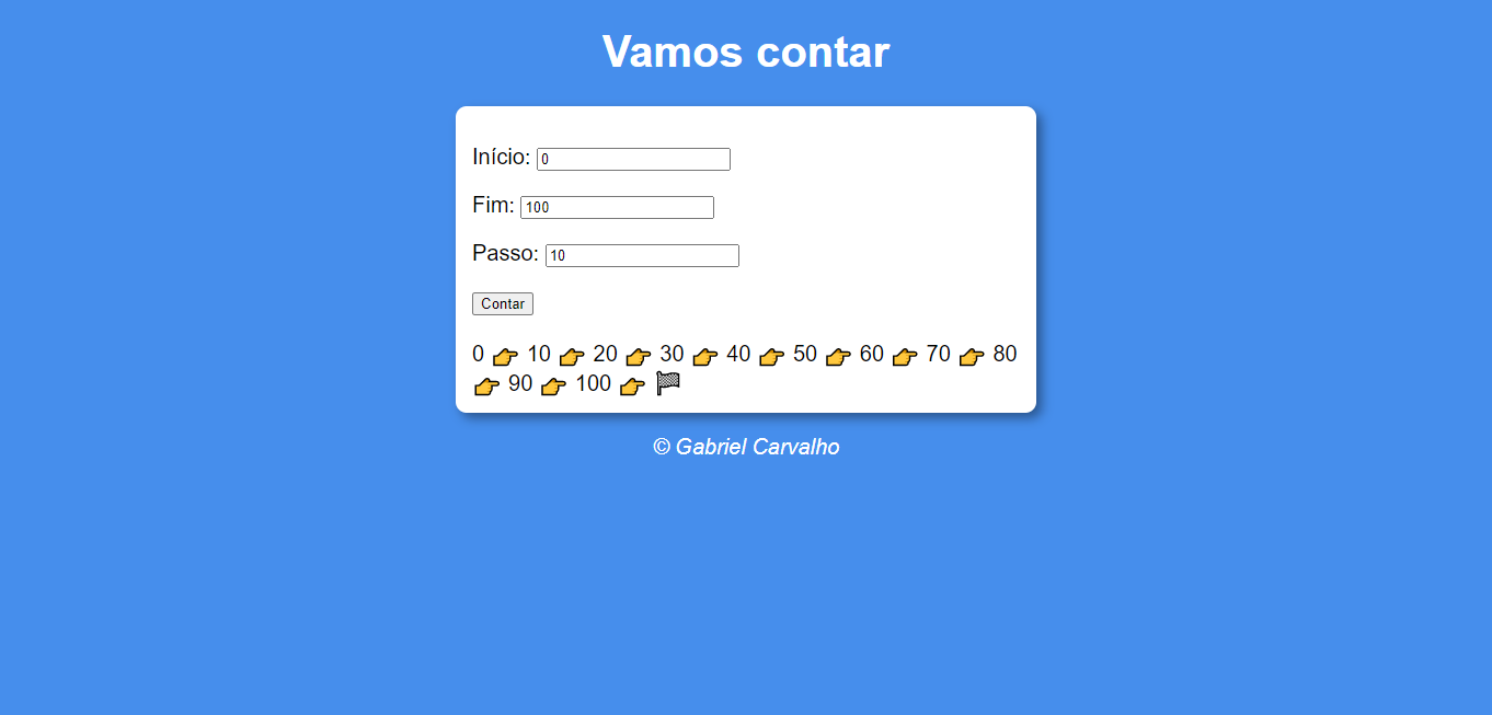 GitHub - gabrielcarvalhoc/projeto-contador: Projeto Contador desenvolvido durante o Curso de ...