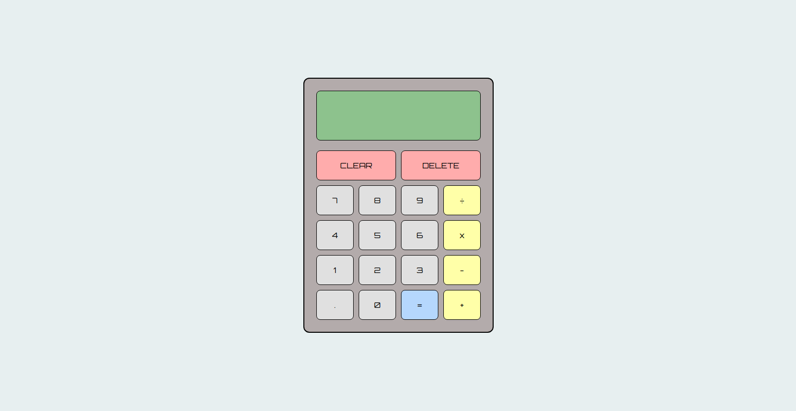 GitHub - gabrielcarvalhoc/odin-calculator: Projeto "Calculator" desenvolvido para o Treinamento ...