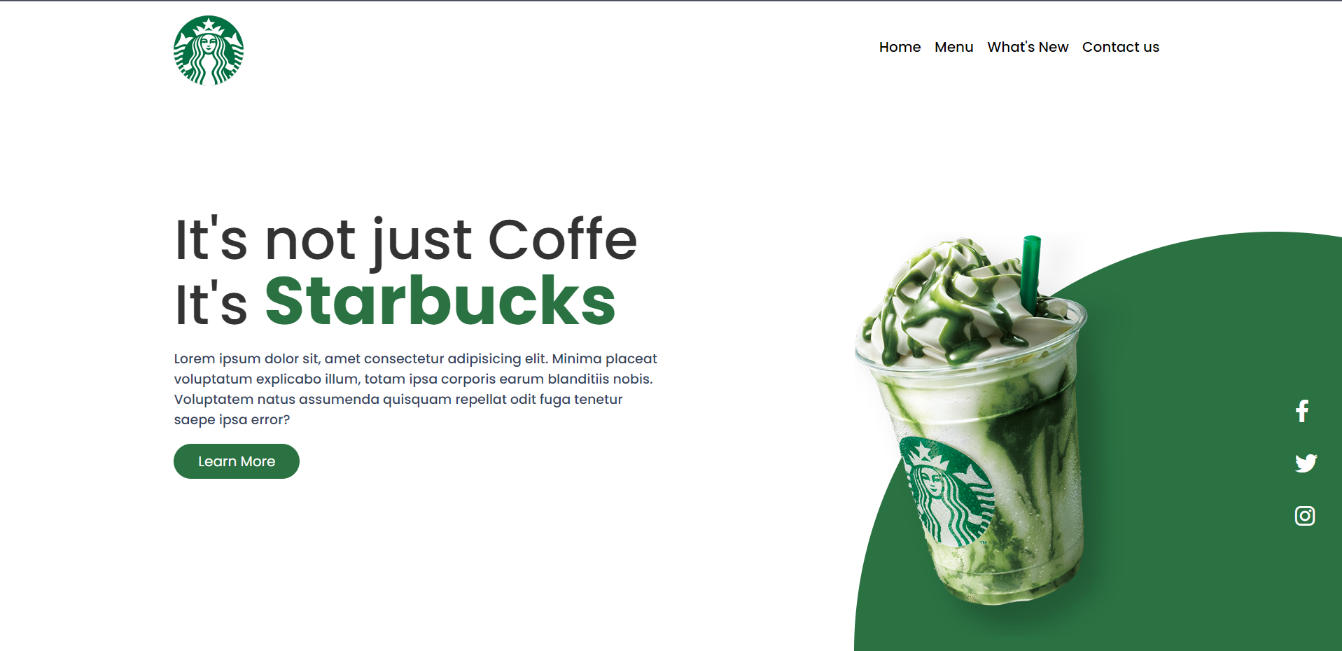 GitHub - Beatrizgomesv/starbucks-landing-page
