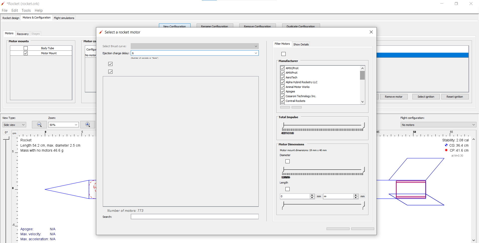Issue with motor configuration · Issue #1554 · openrocket/openrocket · GitHub