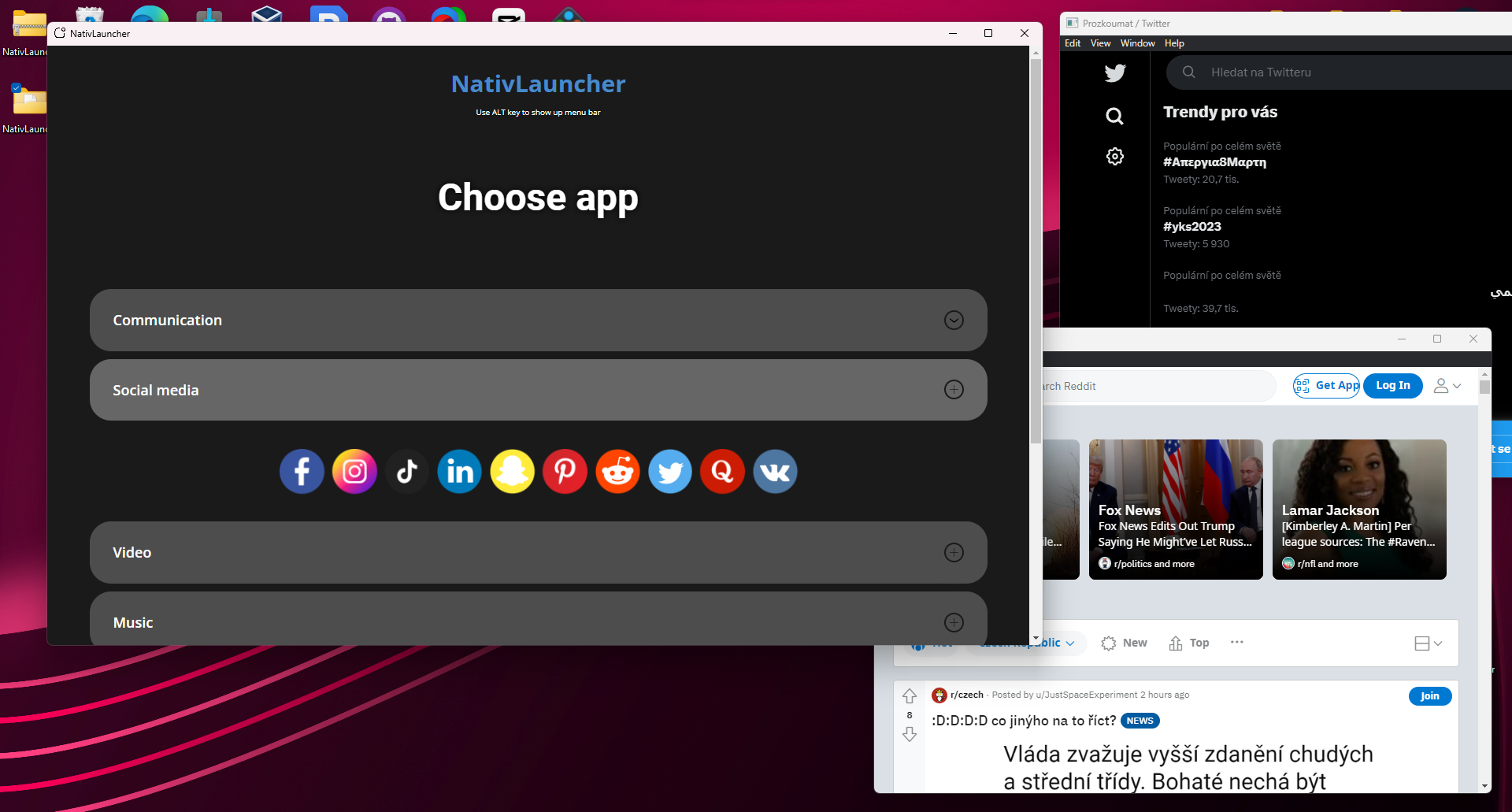 GitHub - vaclavec/NativLauncher: Your place for all those web-apps.