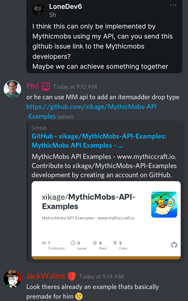 MythicMobs are currently unable to drop ItemsAdder Items · Issue #1546 · PluginBugs/Issues ...