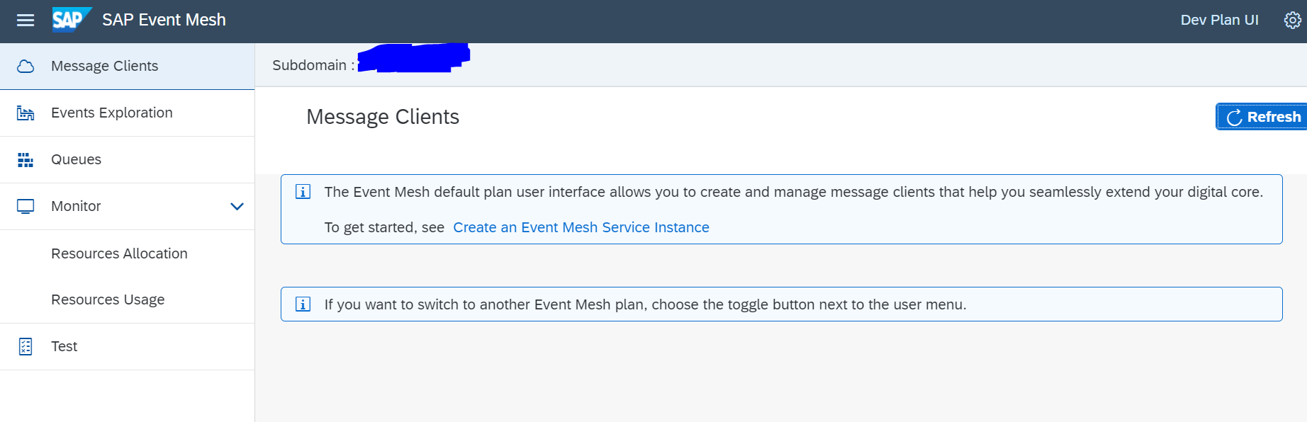 Create Instance of SAP Event Mesh · Issue #295 · SAP-archive/Issues · GitHub