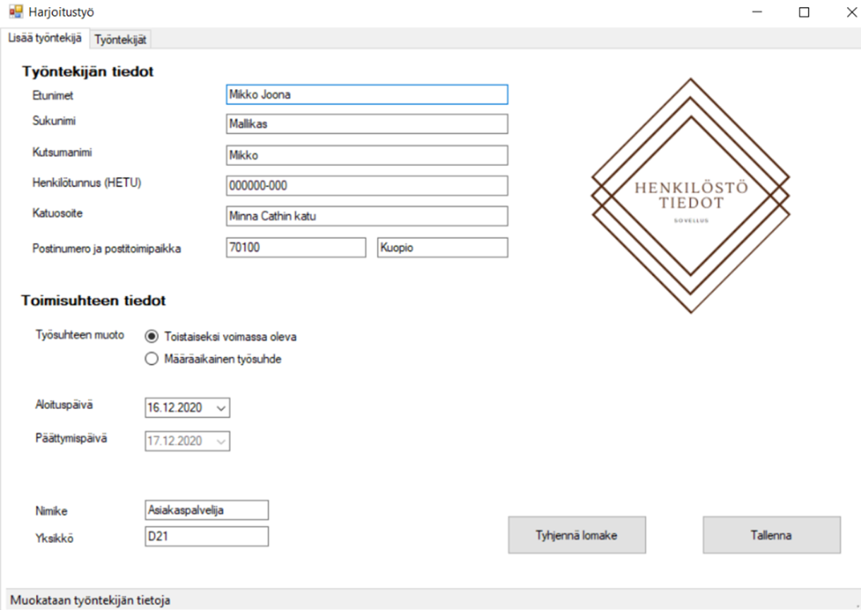 GitHub - Indorado/Harjoitusty-: Ohjelmointi 2 Harjoitustyö