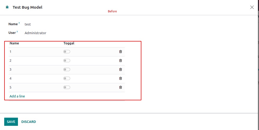 Bug appear when add boolean_toggle widget in Wizard · Issue #131847 · odoo/odoo · GitHub