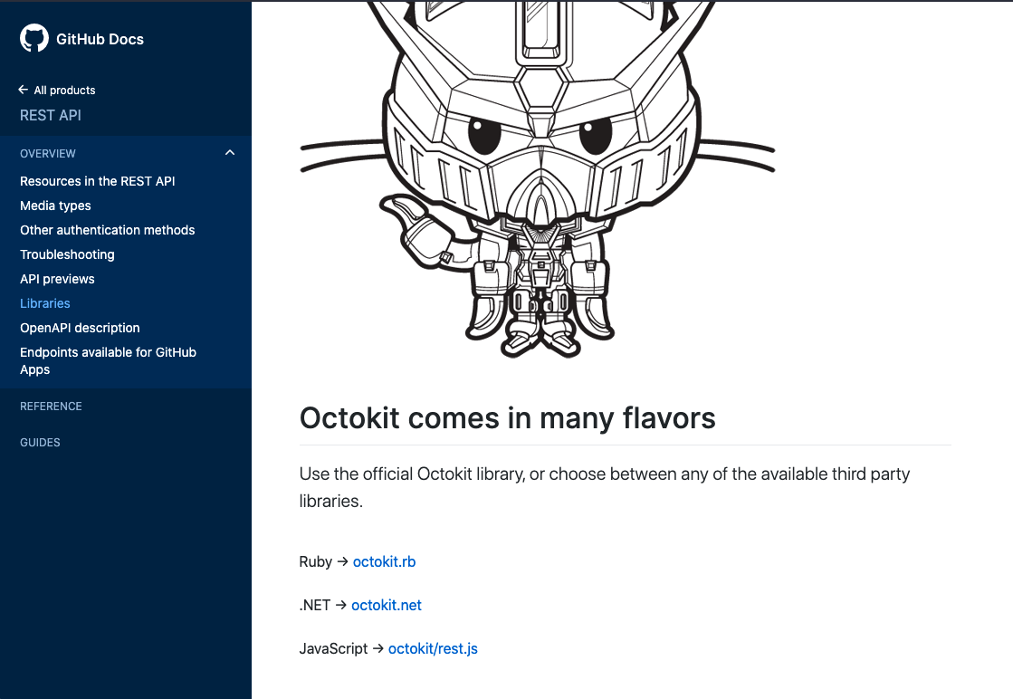 Octokit Page Missing Content · Issue 5736 · Githubdocs · Github