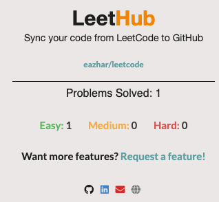 re-link leethub repo should retain previous stats from the repo and should be allowed to re ...