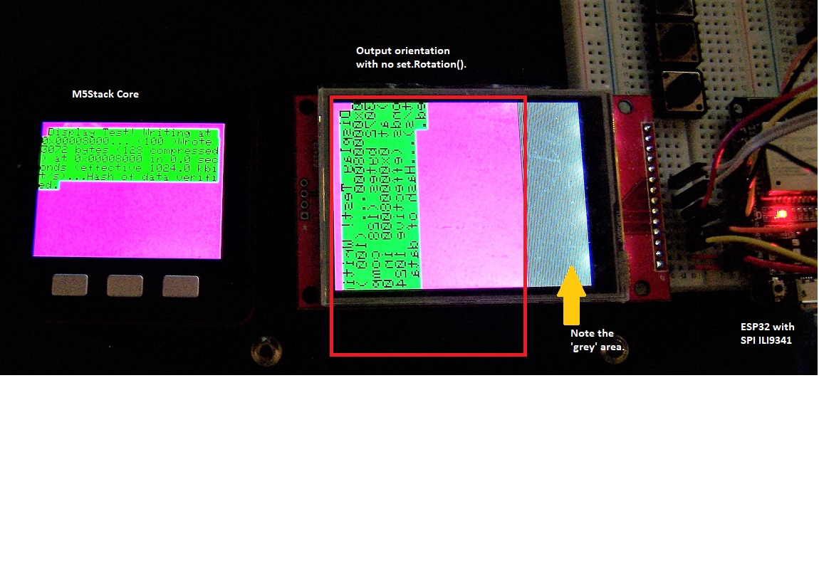 Screen Orientation problem with ESP32 module and ILI9341 SPI Display. · Issue #459 · Bodmer/TFT ...