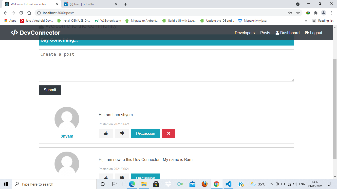 GitHub - prabhupadswain/DevConnector: Its a MERN complete stack project. MongoDB Atlas is used ...