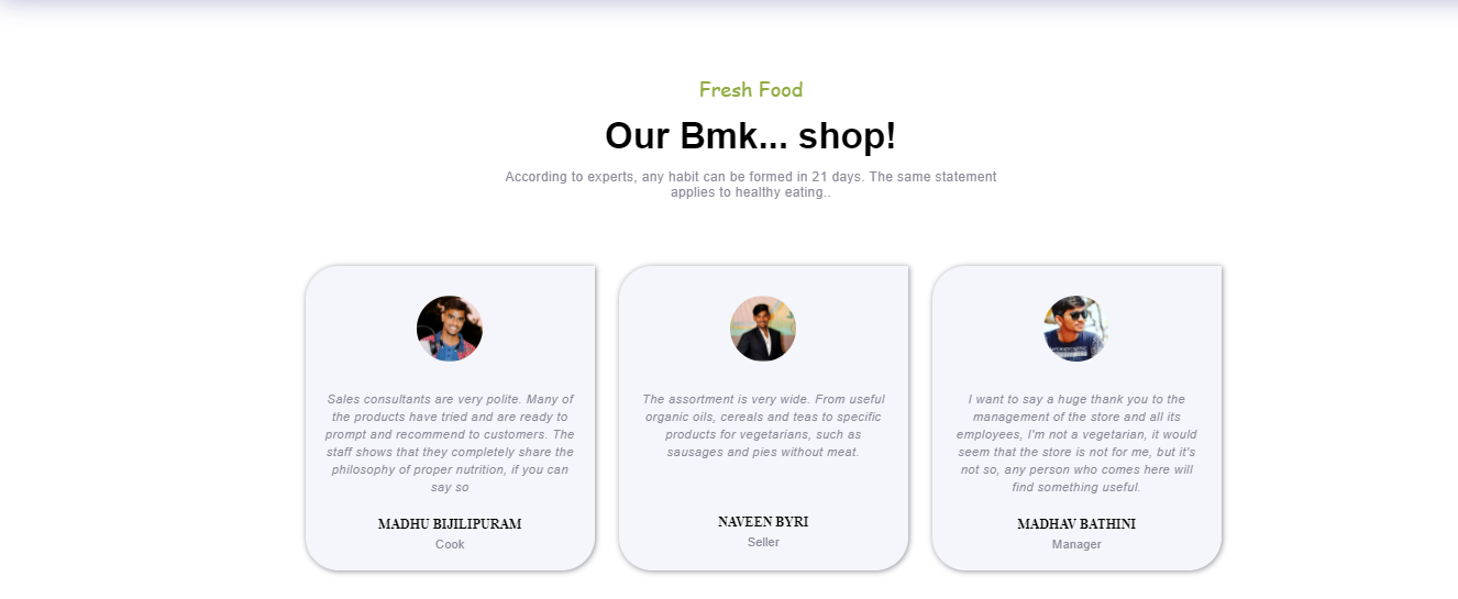 GitHub - madhavbathini/BMK-STORES: Demo Site of vegetables store and ...