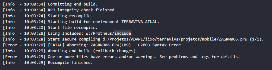Erro compilação usando função 'BEGIN TRANSACTION' · Issue #930 · totvs ...