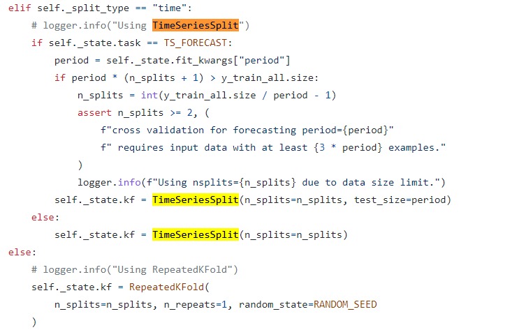 Using 'gap' for time series cv in Flaml · Issue #329 · microsoft/FLAML · GitHub