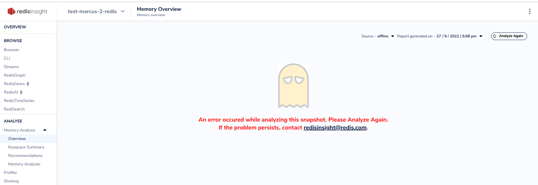 [Bug]: Memory Analysis Issue · Issue #1221 · RedisInsight/RedisInsight · GitHub