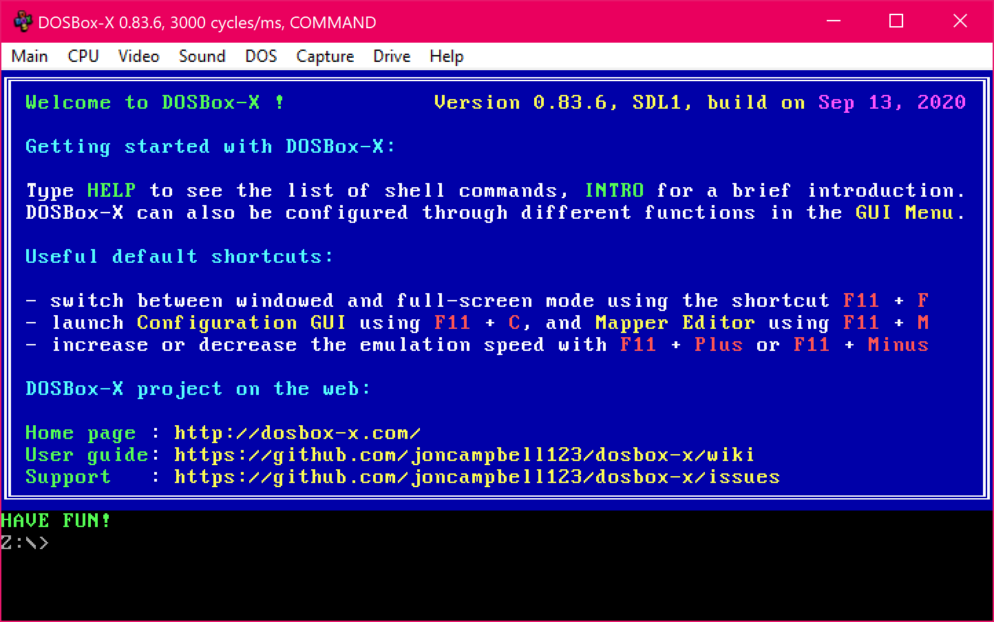 Improving the DOSBOX-X welcome message · Issue #1849 · joncampbell123 ...