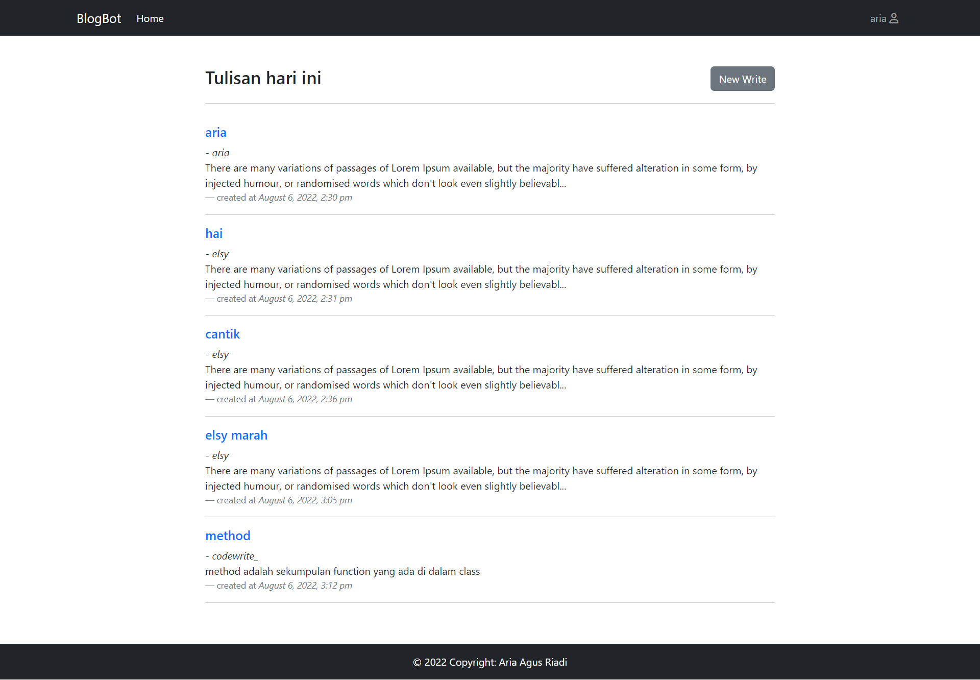 GitHub - ariaagusriadi/blogweb