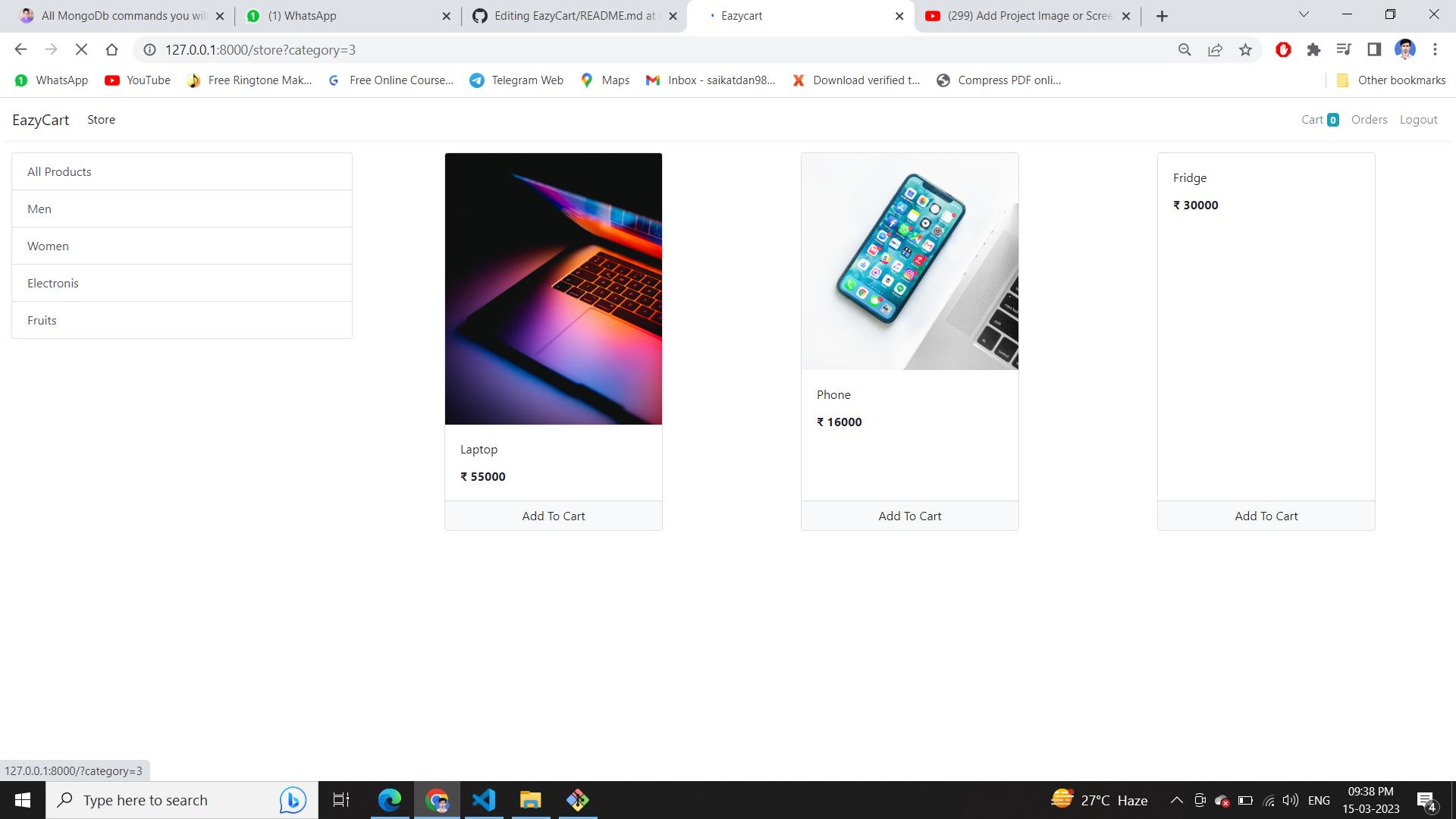 GitHub - saikat-dan/EazyCart: ecommerce platform