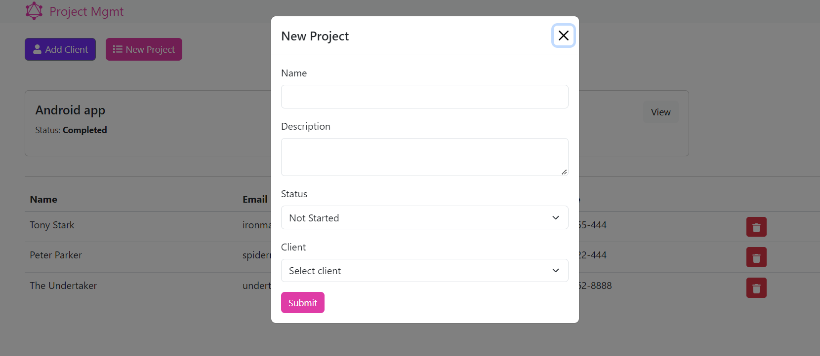 Github Abhishekgupta44 Project Management System A Simple Project