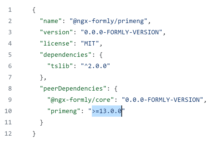 Problem with dependencies primeng v16 which uses Angular 16 · Issue ...