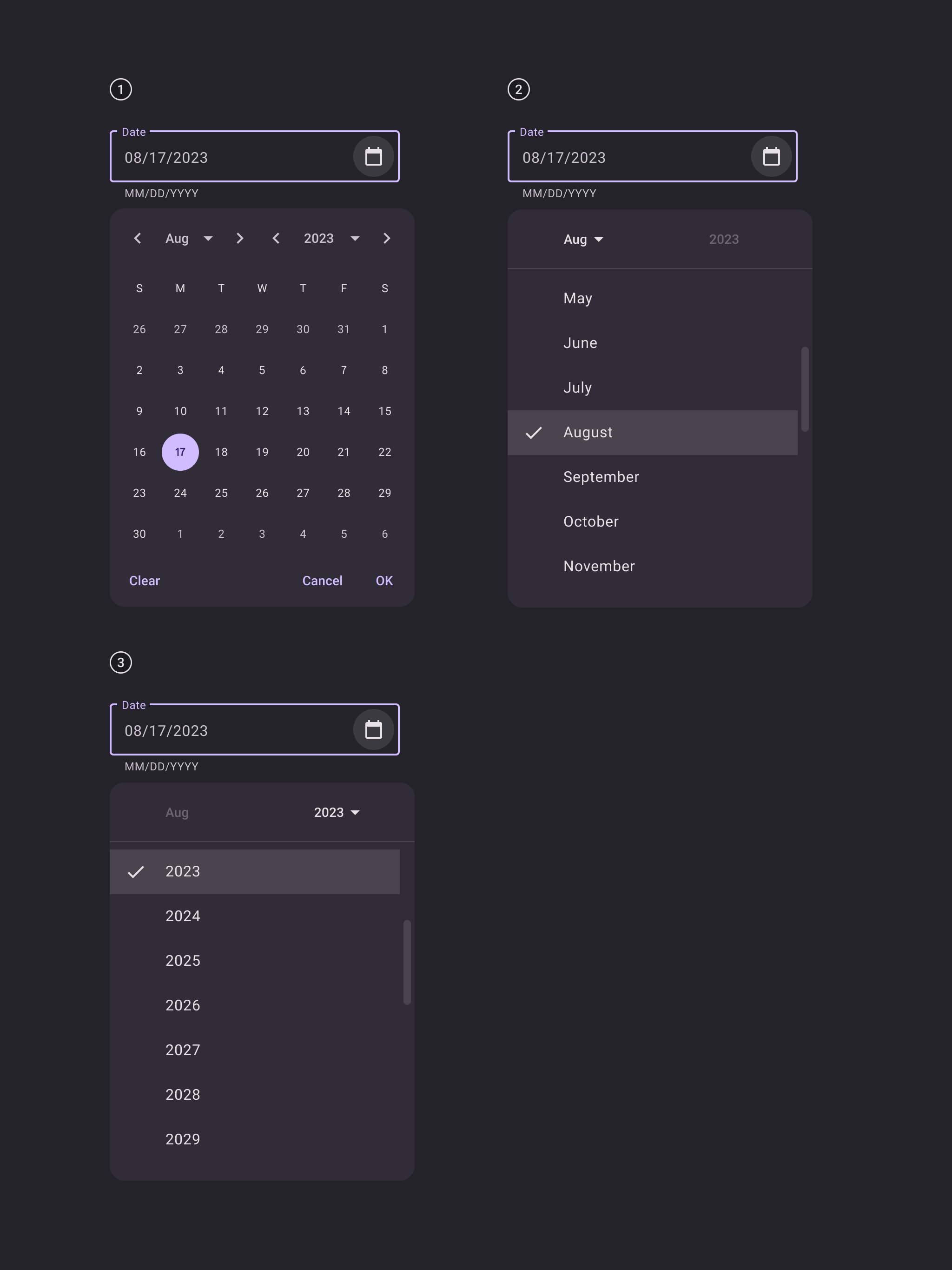 New component: Docked date picker · Issue #3048 · material-components/material-components ...
