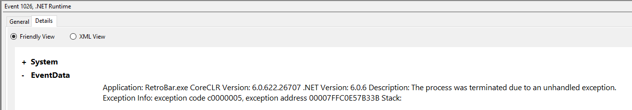 Retrobar crashes often · Issue #504 · dremin/RetroBar · GitHub