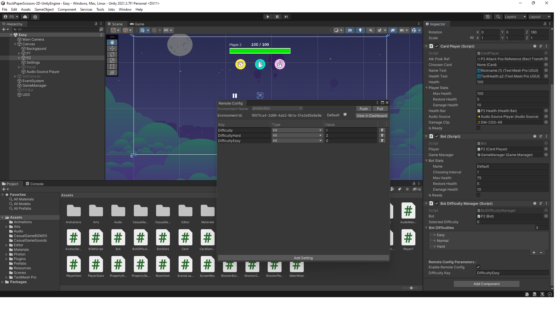 GitHub - purnamahardisaputra/RockPaperScissors-2D-UnityEngine: Hello ...