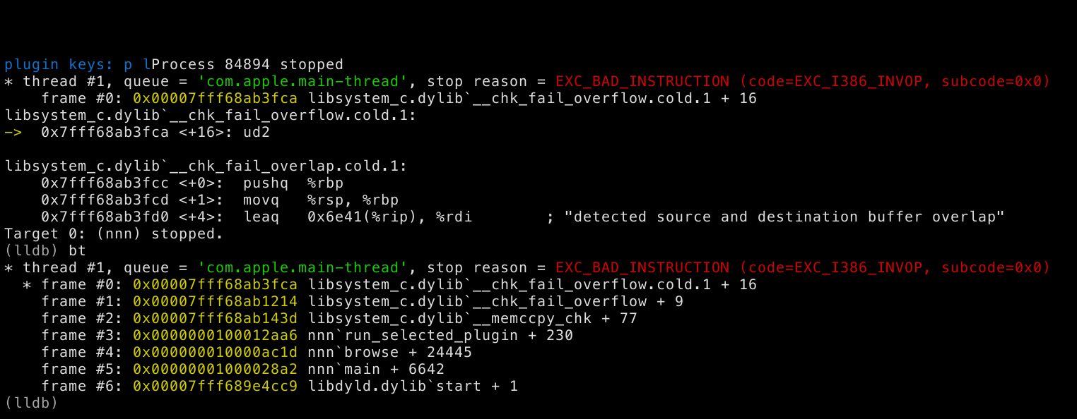 Segfault when setting plugin · Issue #766 · jarun/nnn · GitHub
