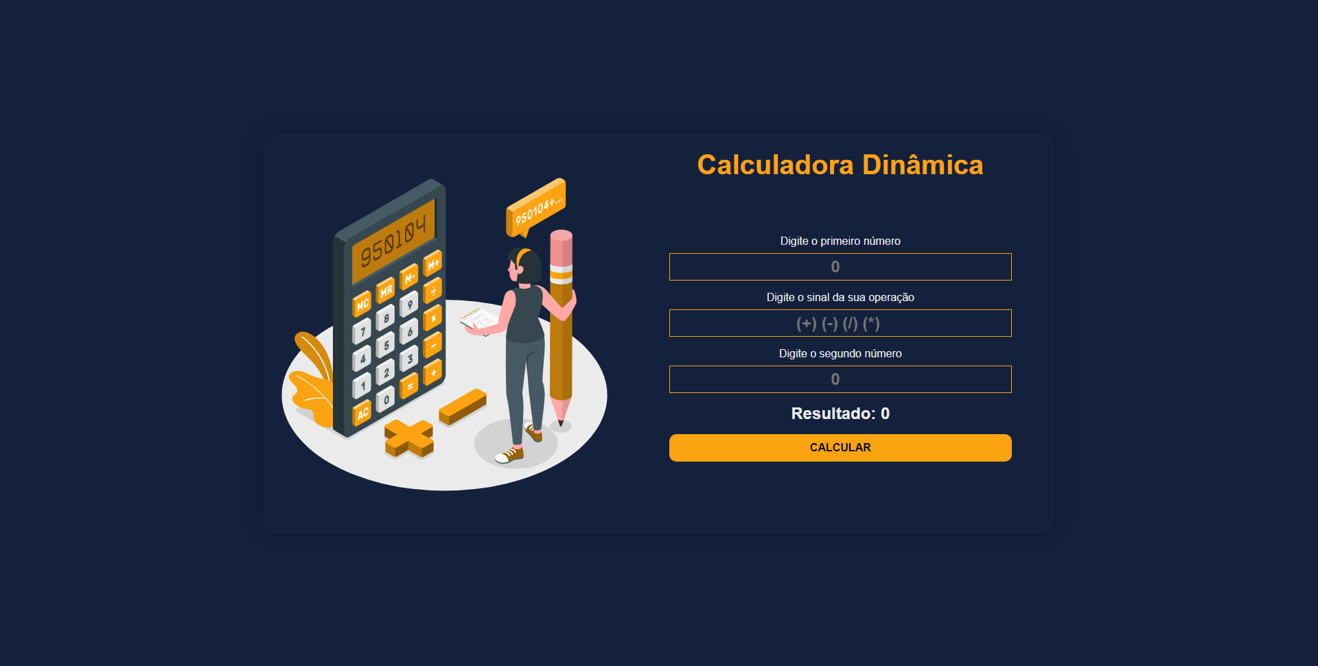 GitHub - j0natanferreira/calculadora-dinamica: Projeto básico de uma calculadora dinamica com ...