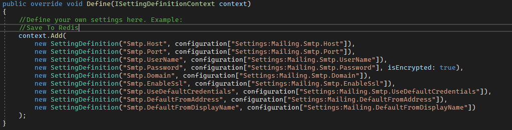IsettingManager cannot save setting to DB · Issue #8990 · abpframework/abp · GitHub