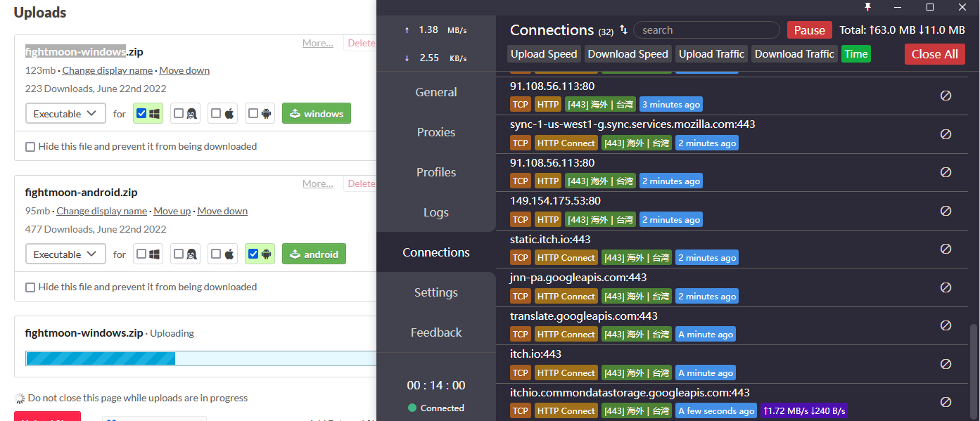 Itch butler can not use system VPN! Network always idle. · Issue #1337 · itchio/itch.io · GitHub