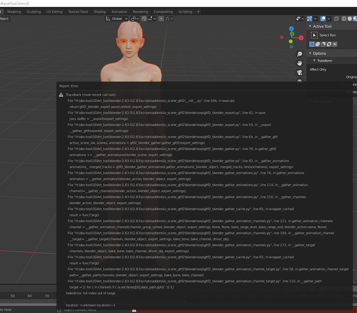 Export gltf cause error with rigify and shape key · Issue #1084 · KhronosGroup/glTF-Blender-IO ...
