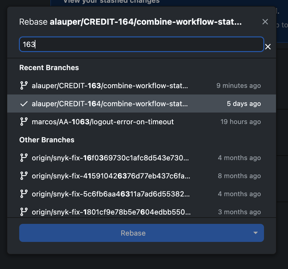 Rebase Default Search Is Dumb · Issue #17731 · desktop/desktop · GitHub