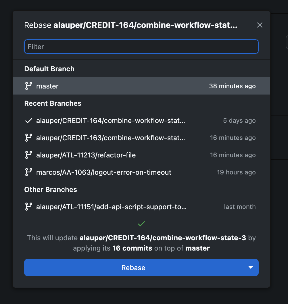 Rebase Default Search Is Dumb · Issue #17731 · desktop/desktop · GitHub