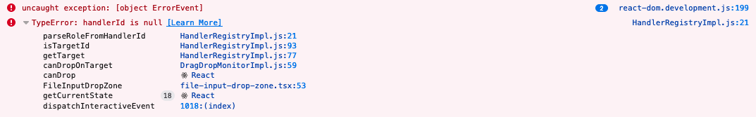File Droptarget Fails After Updating To 740 · Issue 1310 · React Dndreact Dnd · Github