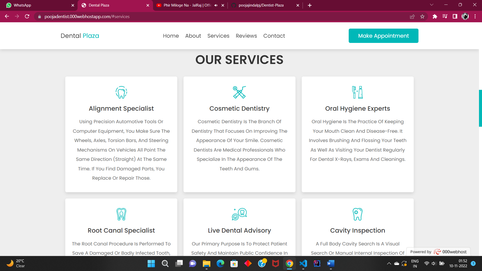 GitHub - poojajindalpj/Dentist-Plaza