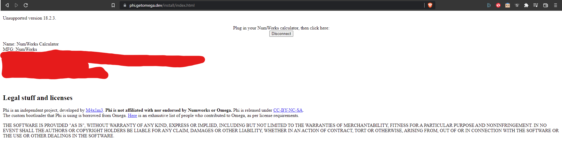 Someone's Numworks installation problem · Issue #576 · Omega-Numworks/Omega · GitHub