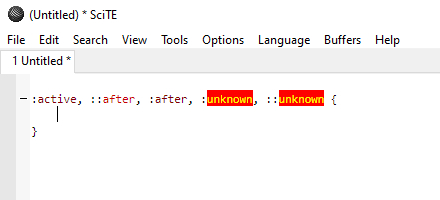 CSS pseudo-elements not recognized · Issue #10425 · notepad-plus-plus/notepad-plus-plus · GitHub