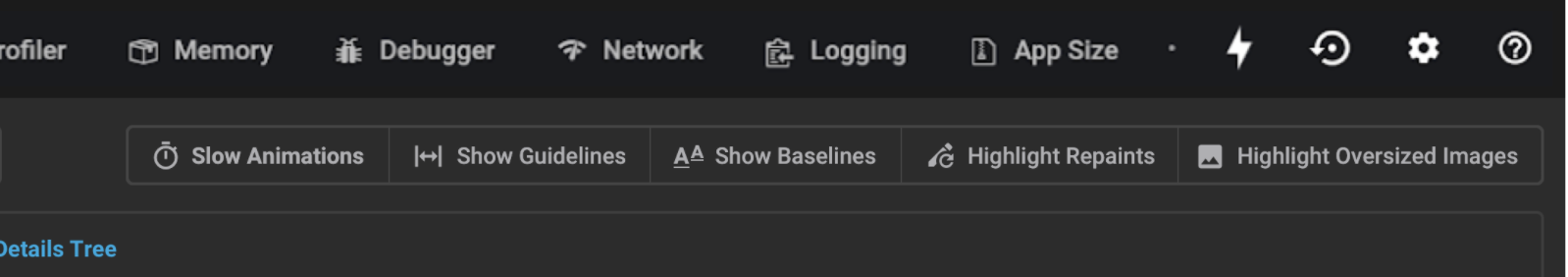 Debug toggle buttons redesign proposal · Issue #3144 · flutter/devtools · GitHub