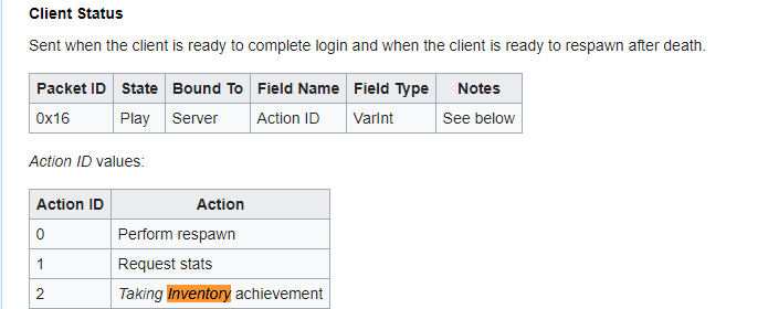 Opened inventory packet? · Issue #2464 · ViaVersion/ViaVersion · GitHub