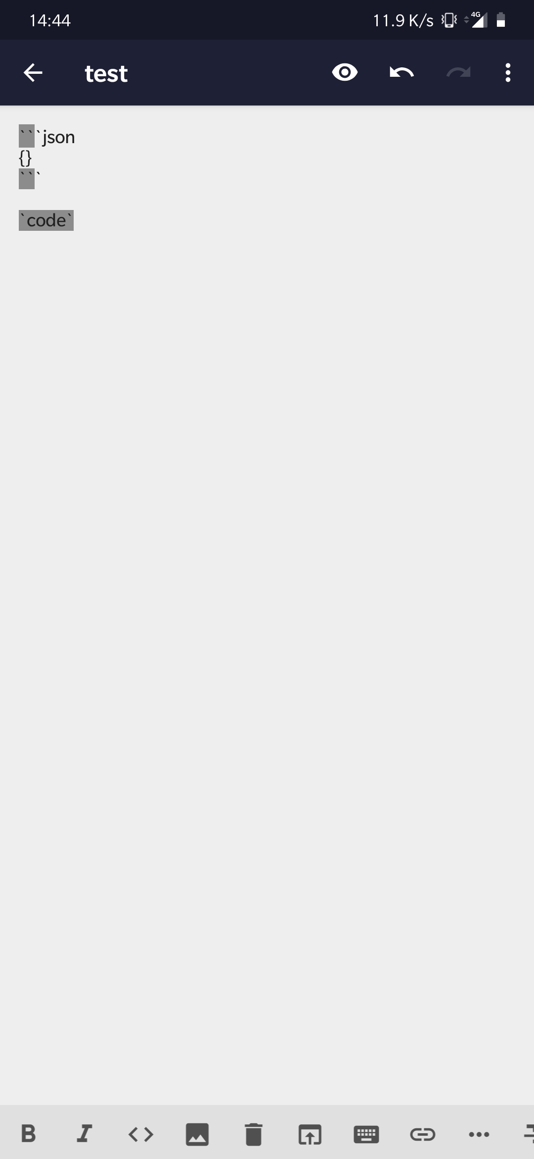 Code blocks being greyed out in editor · Issue #468 · gsantner/markor ...
