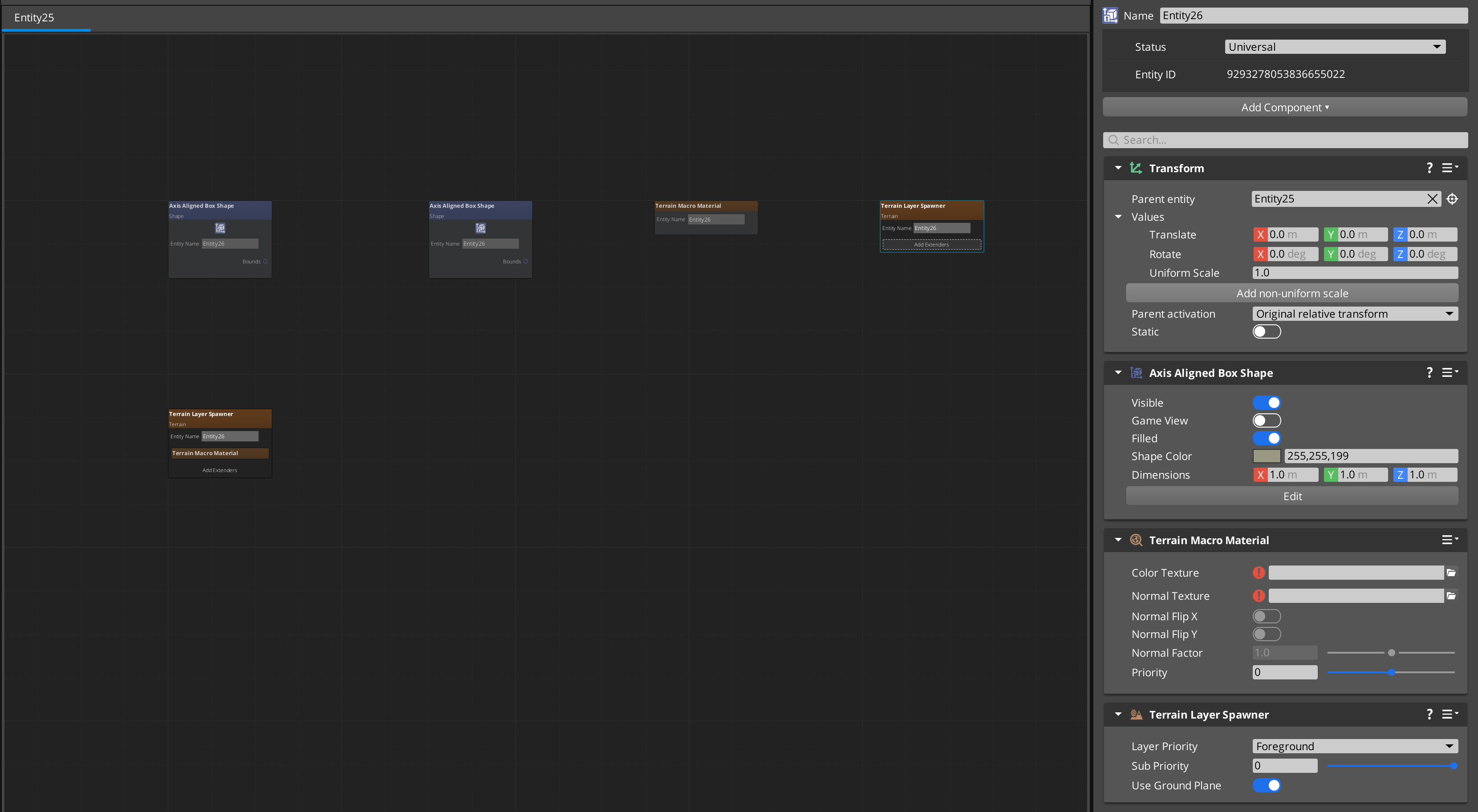 [Terrain] Landscape Canvas sometimes draws Terrain Macro Material as a disconnected node · Issue ...