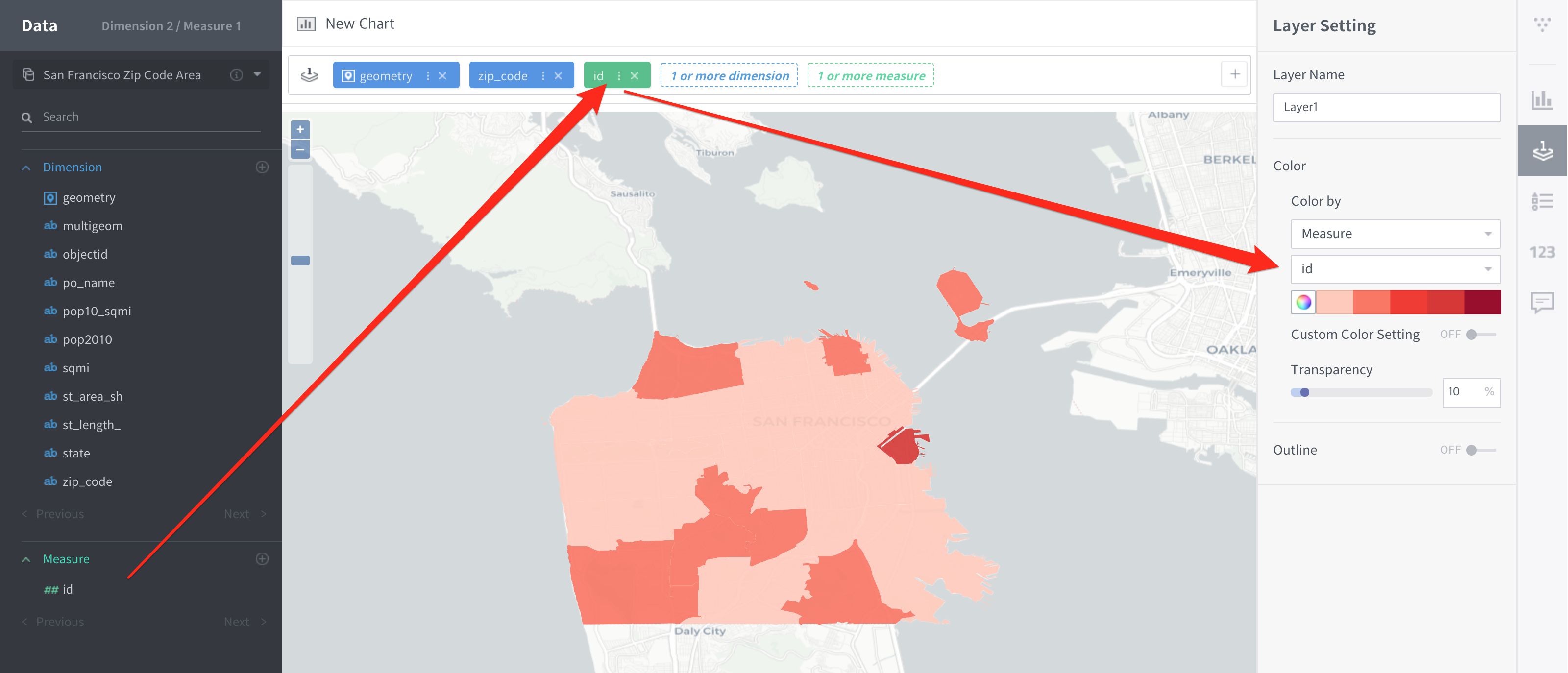 How To Mark Specific Regions In Specified Colour In Metatron Discovery Dashboard Map · Issue