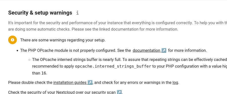 increase the PHP OPcache cache buffer · Issue #772 · nextcloud/all-in-one · GitHub