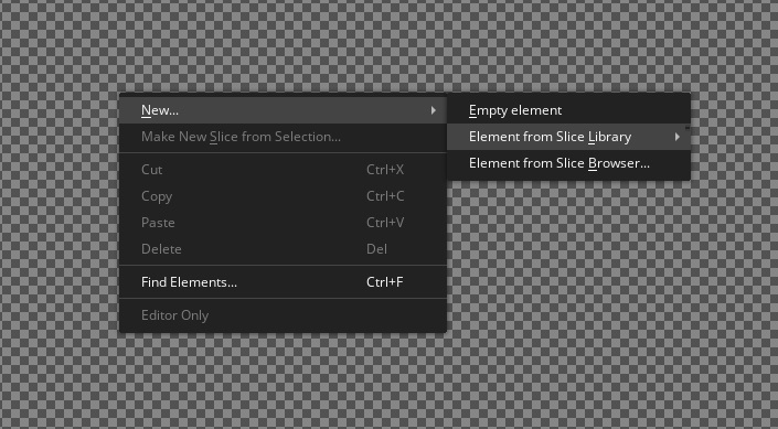 UI Editor: Slice Library context menu entry doesn't expand · Issue #11724 · o3de/o3de · GitHub