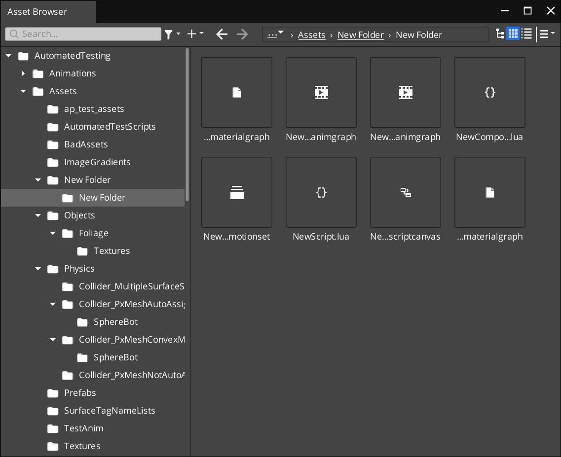 Asset Browser: Majority of Thumbnail View icons are small/pixelated ...
