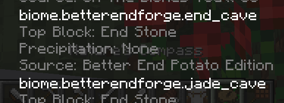 [1.16.5] Cave biomes need language packs · Issue #61 · MCTeamPotato/Kasualix-Issue-Tracker · GitHub