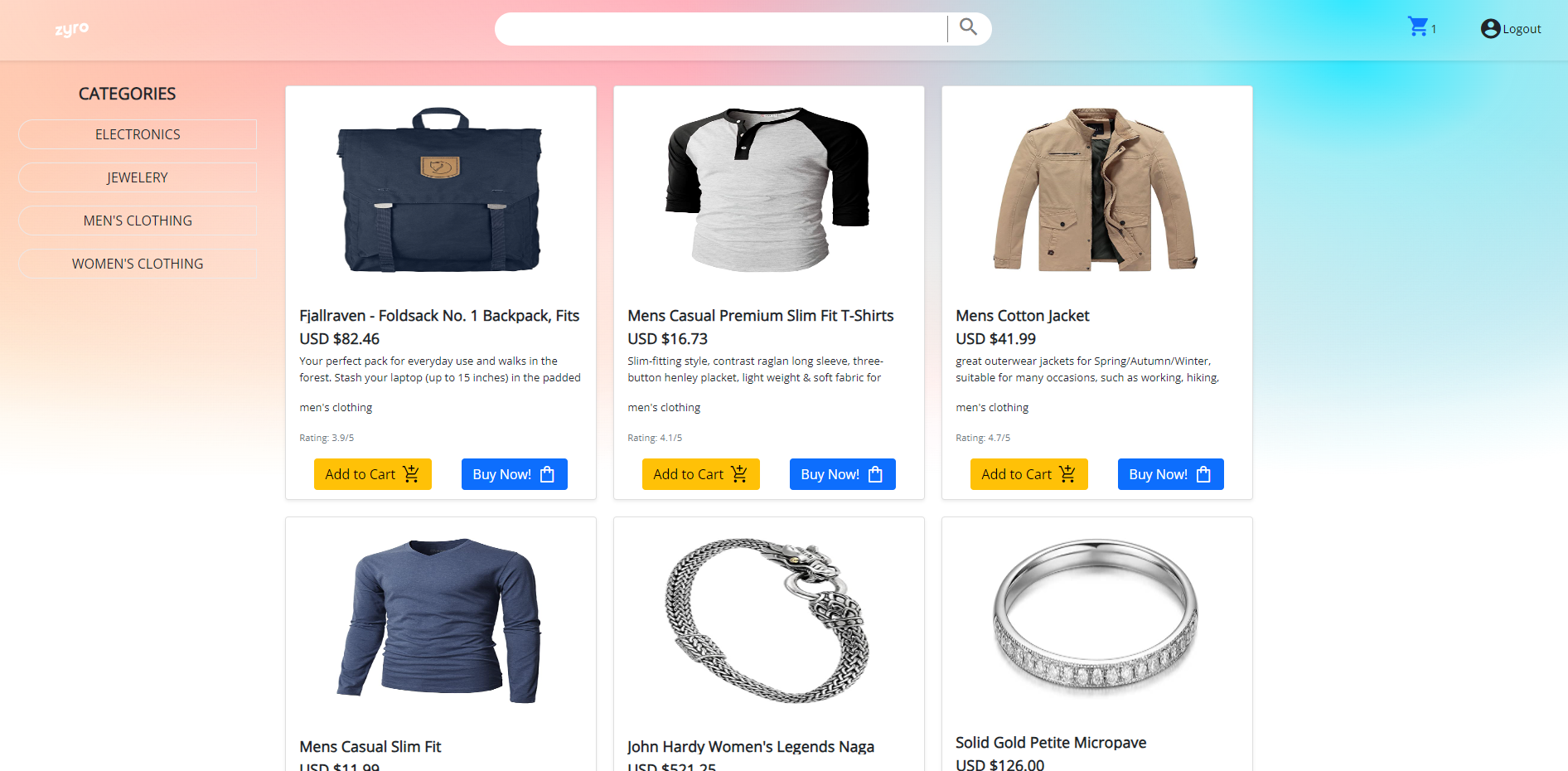 GitHub - AlexVRBK/e-commerce: E-commerce ZYRO