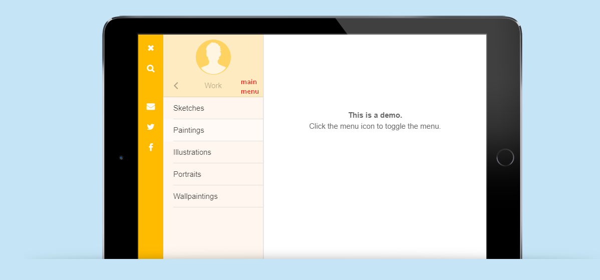 Back To Main Menu Button