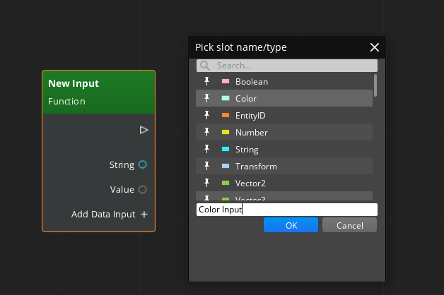 [MAJOR] (ScriptCanvas) Node palette has 'User Functions' section that doesn't do anything ...