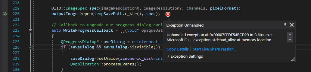 Crash in OpenImageIO from Image Gradient Component when creating image on debug · Issue #14065 ...