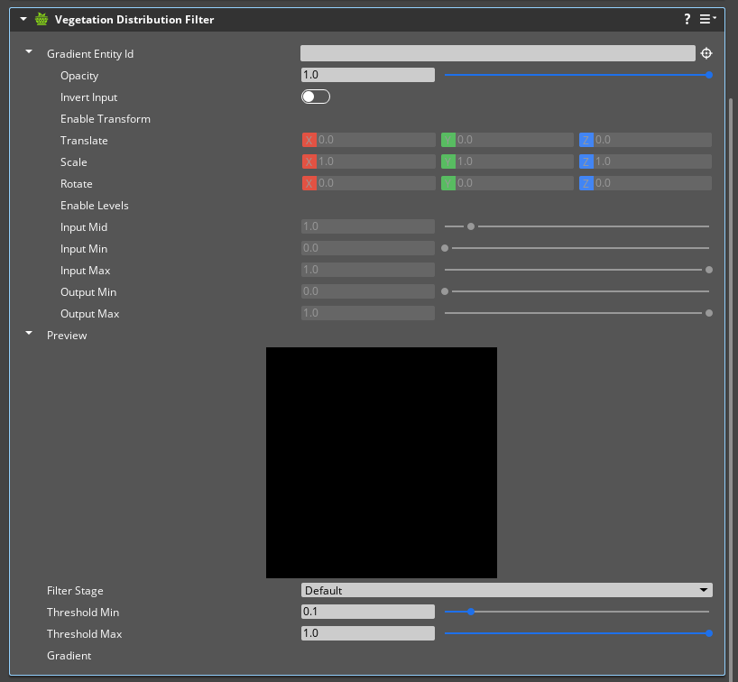 Dpe Inspector Issues With Vegetation Distribution Filter Component · Issue 16338 · O3deo3de
